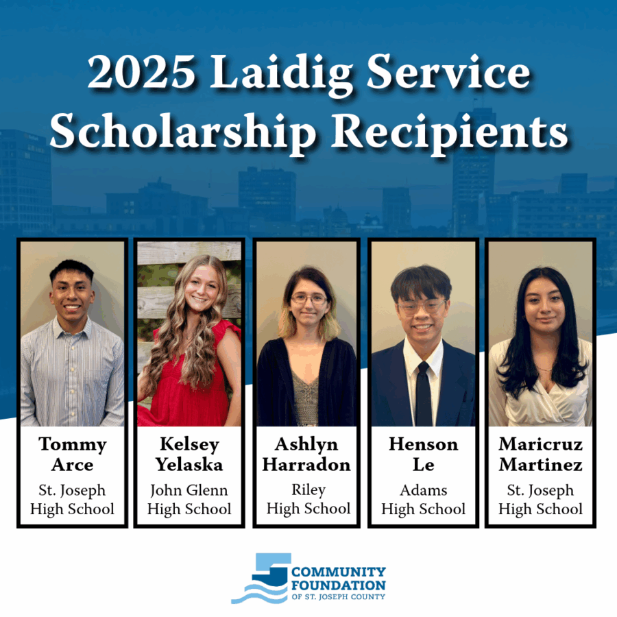 2025 Laidig Scholarship Winners - Community Foundation of St. Joseph County